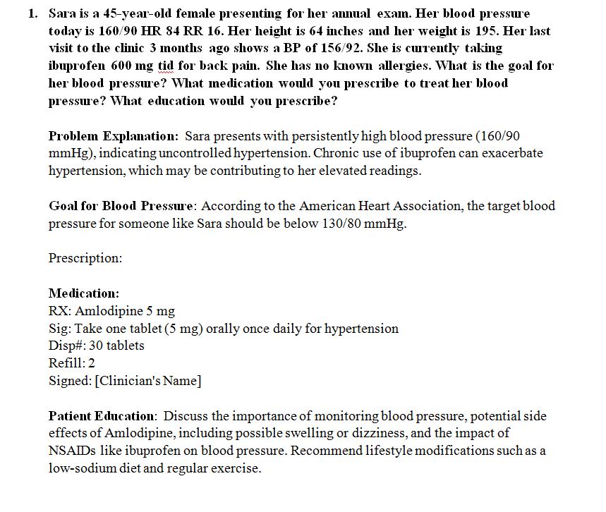 NURS 6521: ASSIGNMENT: CASE STUDIES - Chartered Tutorials